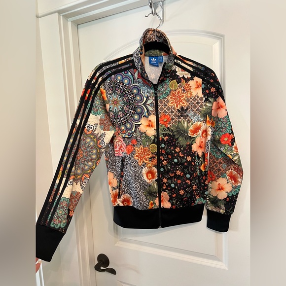 adidas | Jackets & Coats | Adidas X Farm Rio Jardim Agharta Zip Up ...